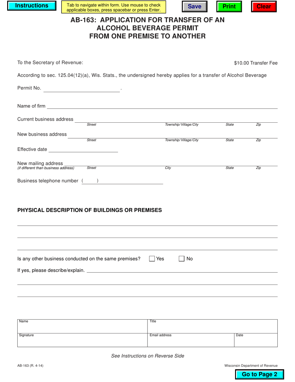 Form AB-163 - Fill Out, Sign Online and Download Fillable PDF ...