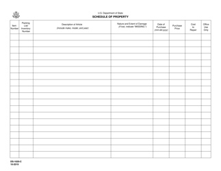Form DS-1620-C - Fill Out, Sign Online and Download Fillable PDF ...