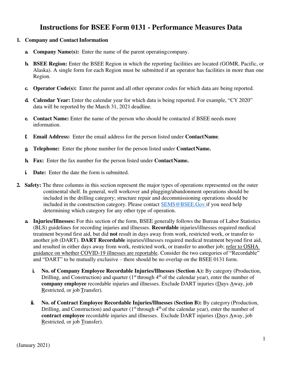 Download Instructions for Form BSEE-0131 Performance Measures Data PDF ...