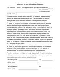 California State of Emergency Addendum - Fill Out, Sign Online and ...