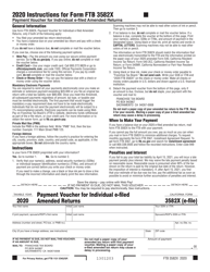 Form FTB3582X Download Fillable PDF or Fill Online Payment Voucher for ...