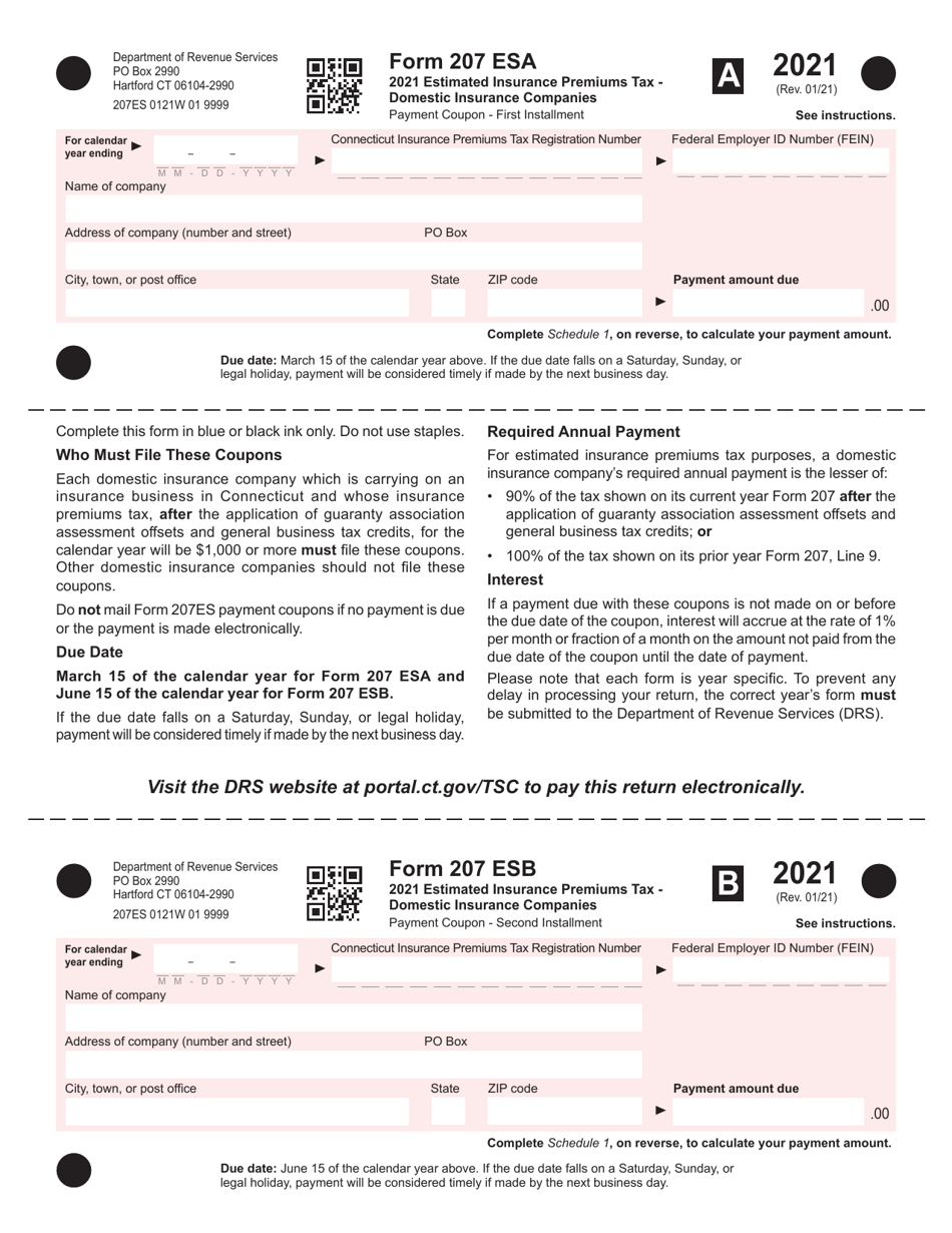 Form 207 ES - 2021 - Fill Out, Sign Online and Download Printable PDF ...