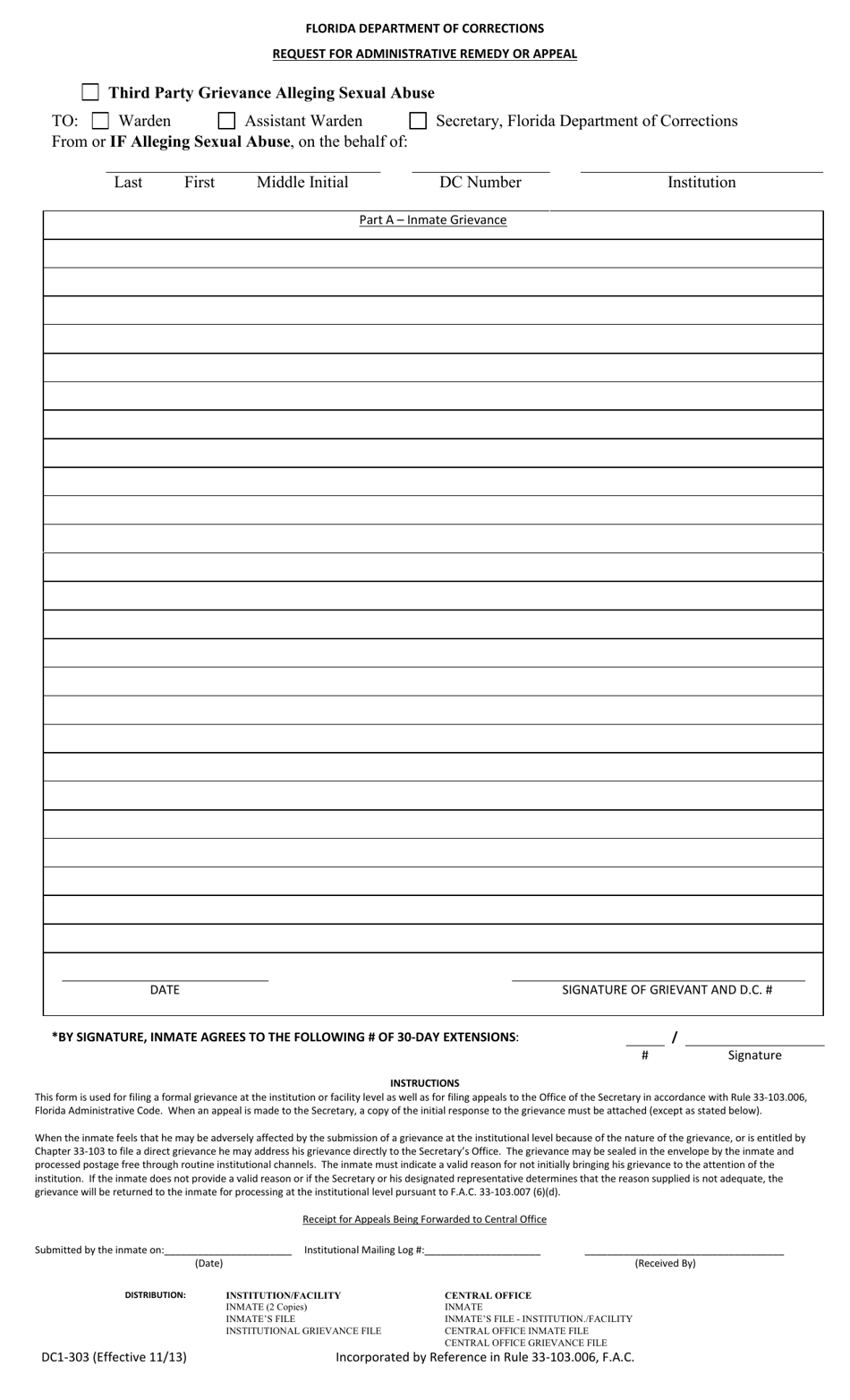 Form DC1-303 - Fill Out, Sign Online and Download Printable PDF ...