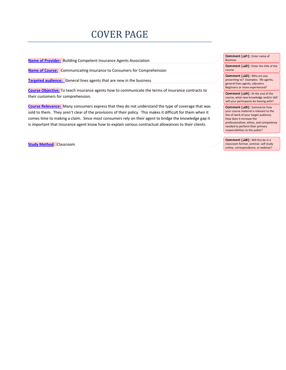 Florida Cover Page & Outline - Fill Out, Sign Online and Download PDF ...