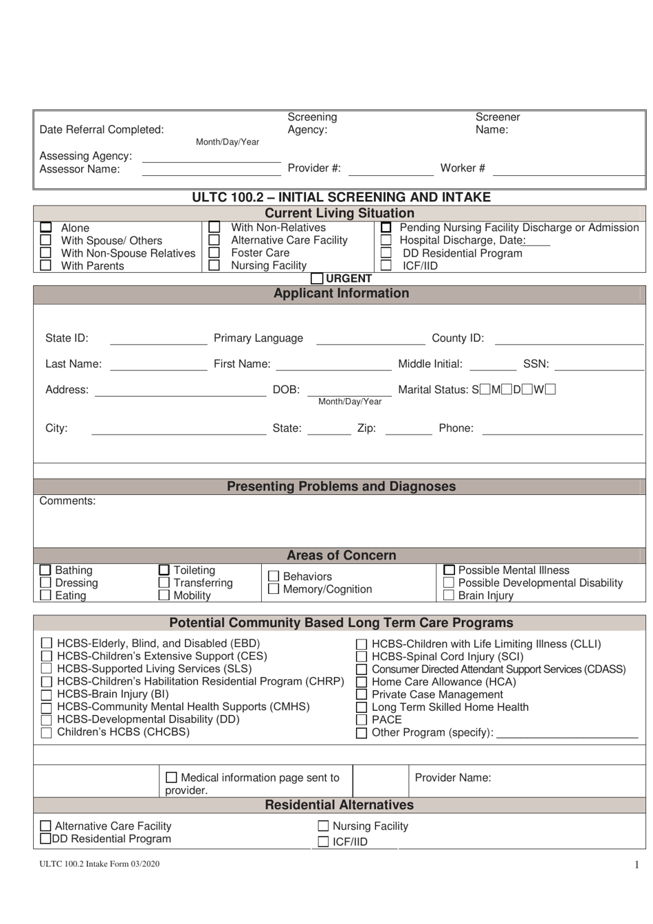 Form ULTC100.2 - Fill Out, Sign Online and Download Fillable PDF ...