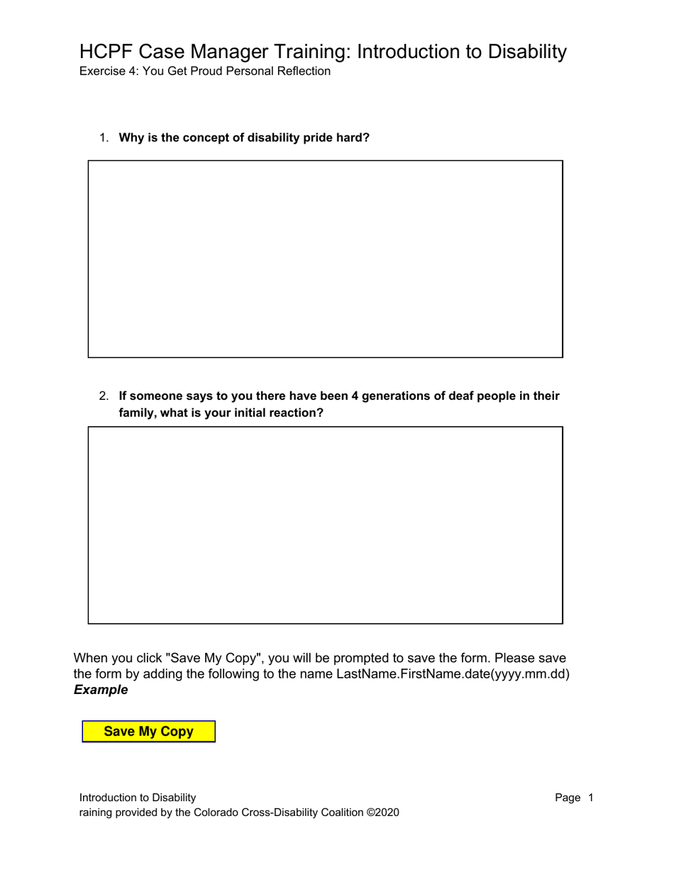 Colorado Hcpf Case Manager Training: Introduction to Disability ...