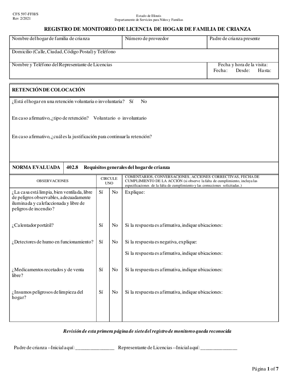 Formulario CFS597-FFH/S - Fill Out, Sign Online and Download Fillable ...