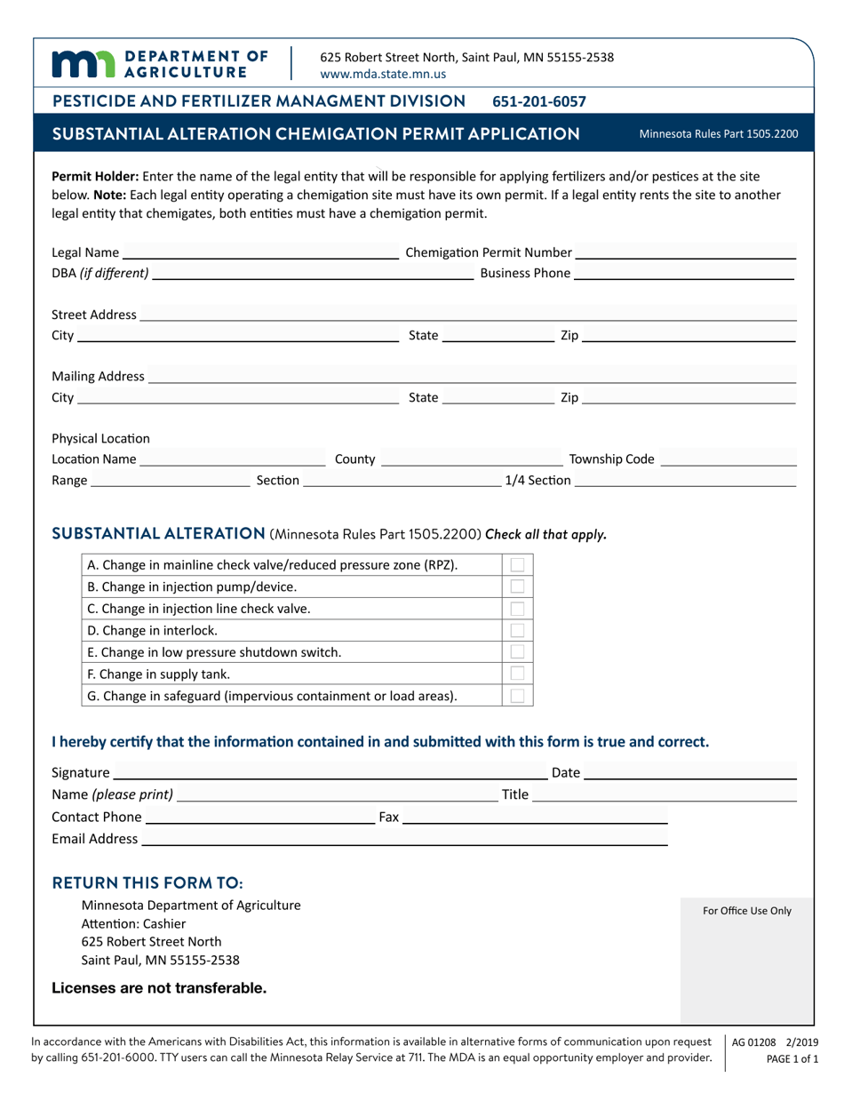 Form AG01208 - Fill Out, Sign Online and Download Fillable PDF ...