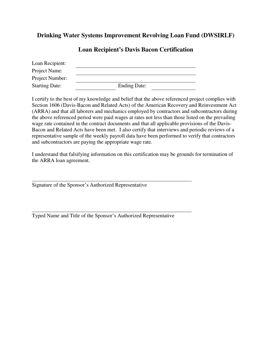 Mississippi Drinking Water Systems Improvement Revolving Loan Fund ...