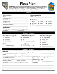 Float Plan - Fill Out, Sign Online and Download PDF | Templateroller
