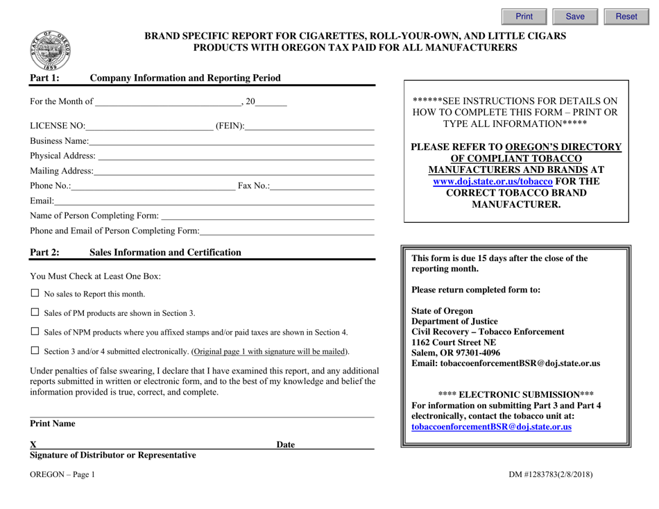 Form DM1283783 - Fill Out, Sign Online and Download Fillable PDF ...