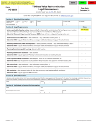Form PE-605B Download Fillable PDF or Fill Online Tid Base Value ...