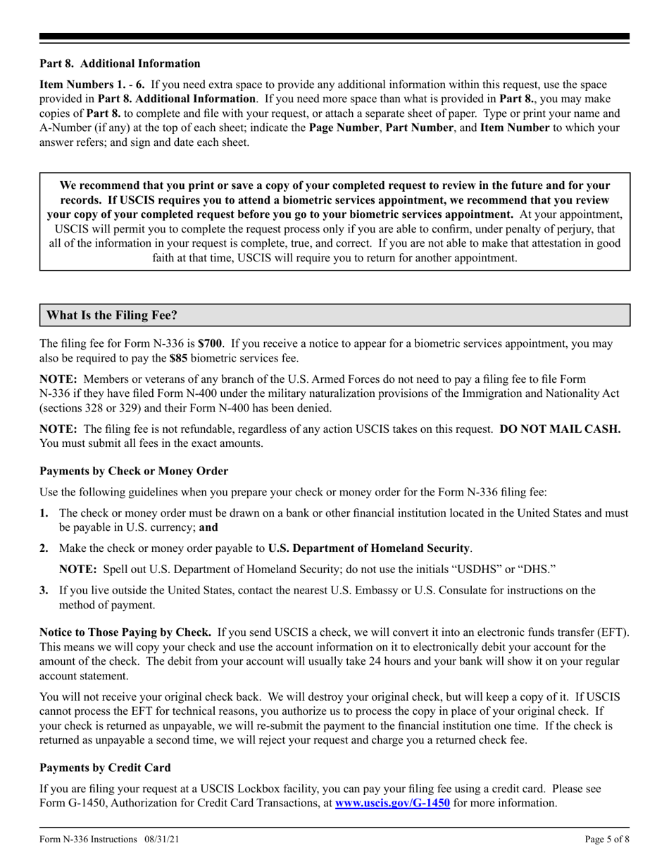 Download Instructions for USCIS Form N-336 Request for Hearing on a ...