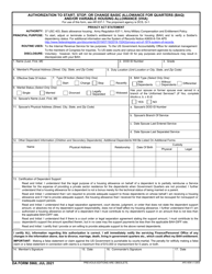 DA Form 5960 Download Fillable PDF or Fill Online Authorization to ...