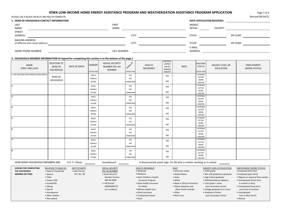 Iowa Iowa Low-Income Home Energy Assistance Program and Weatherization ...