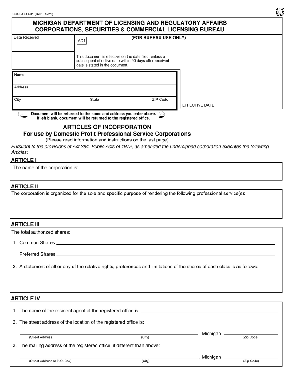 Form CSCL/CD-501 - Fill Out, Sign Online and Download Fillable PDF ...