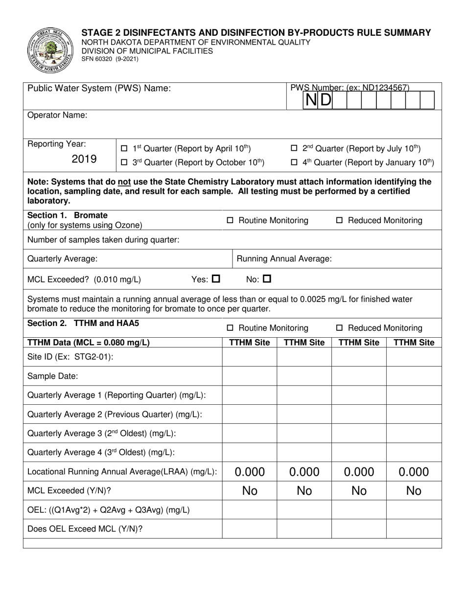 Form SFN60320 Download Fillable PDF or Fill Online Stage 2 ...