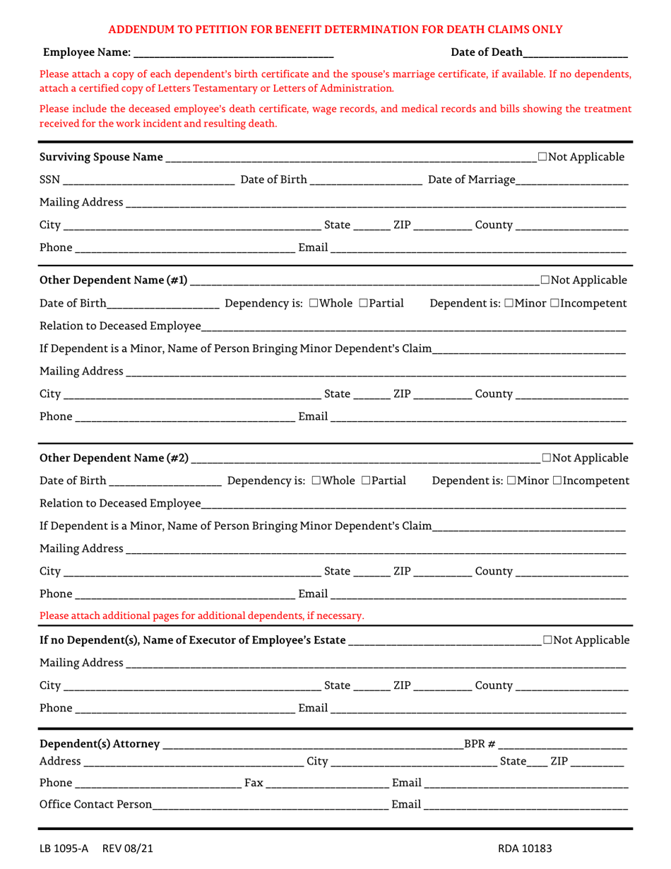 Form LB1095-A - Fill Out, Sign Online and Download Fillable PDF ...