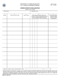 CBP Form 1303 Download Fillable PDF or Fill Online Ship's Stores Declaration | Templateroller