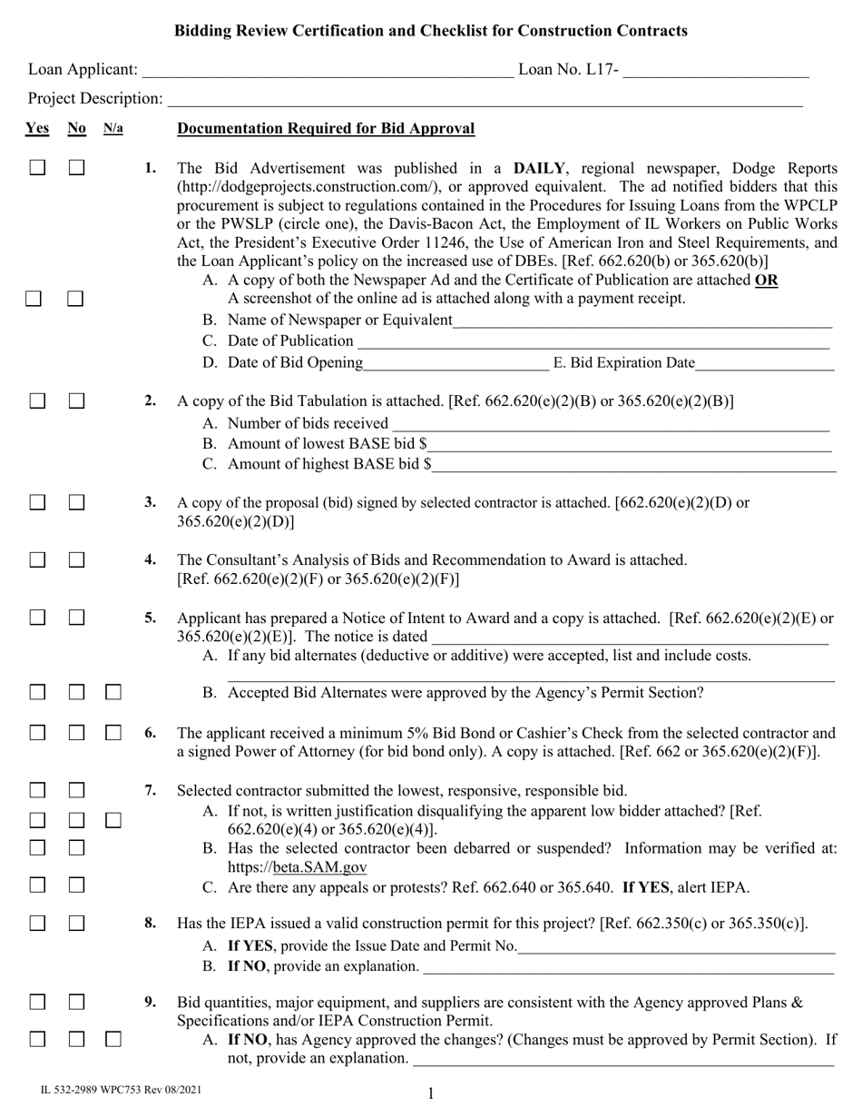 Form IL532-2989 (WPC753) - Fill Out, Sign Online and Download Printable ...