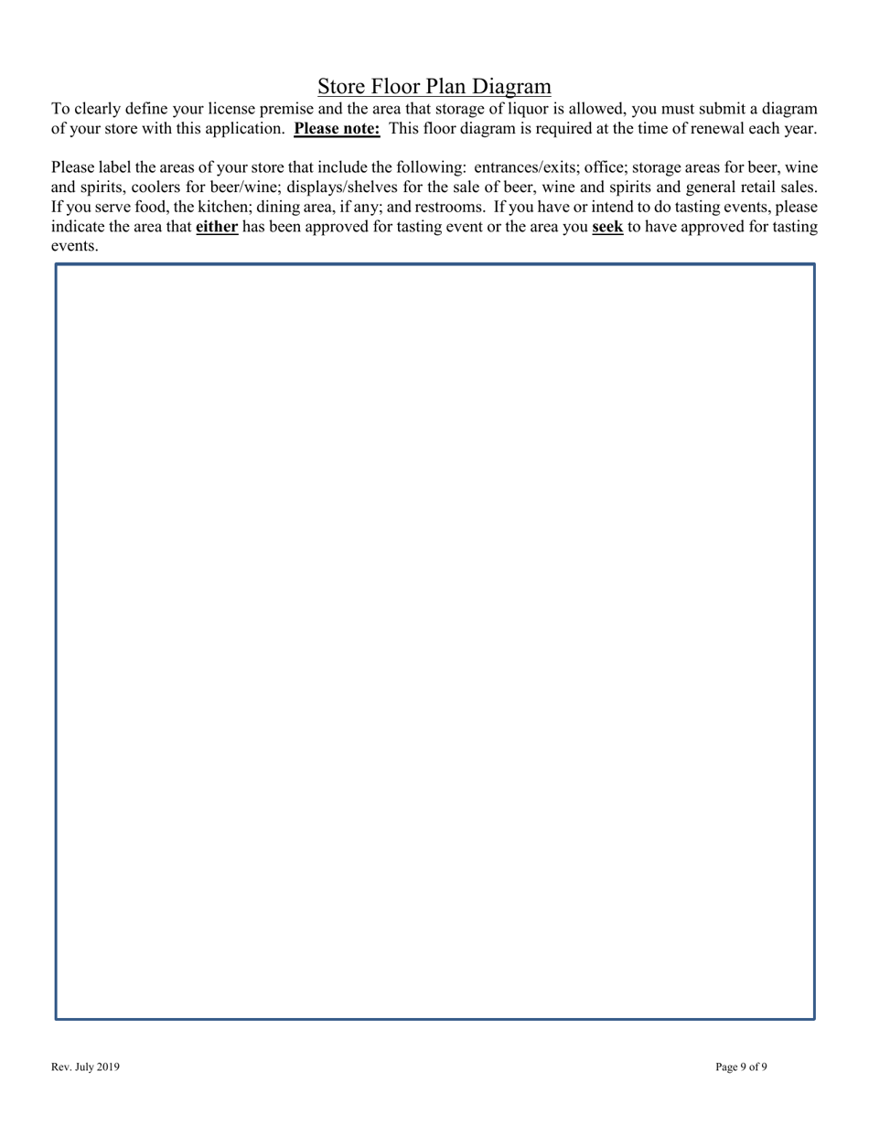 Maine Application for Renewal of an Agency Liquor Store License With ...