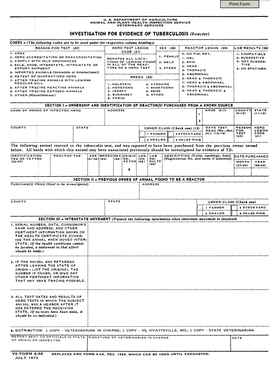 VS Form 6-4A - Fill Out, Sign Online and Download Fillable PDF ...