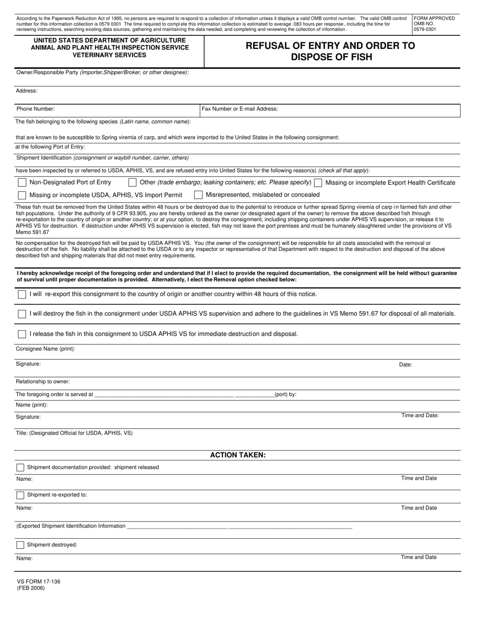 VS Form 17-136 - Fill Out, Sign Online and Download Printable PDF ...