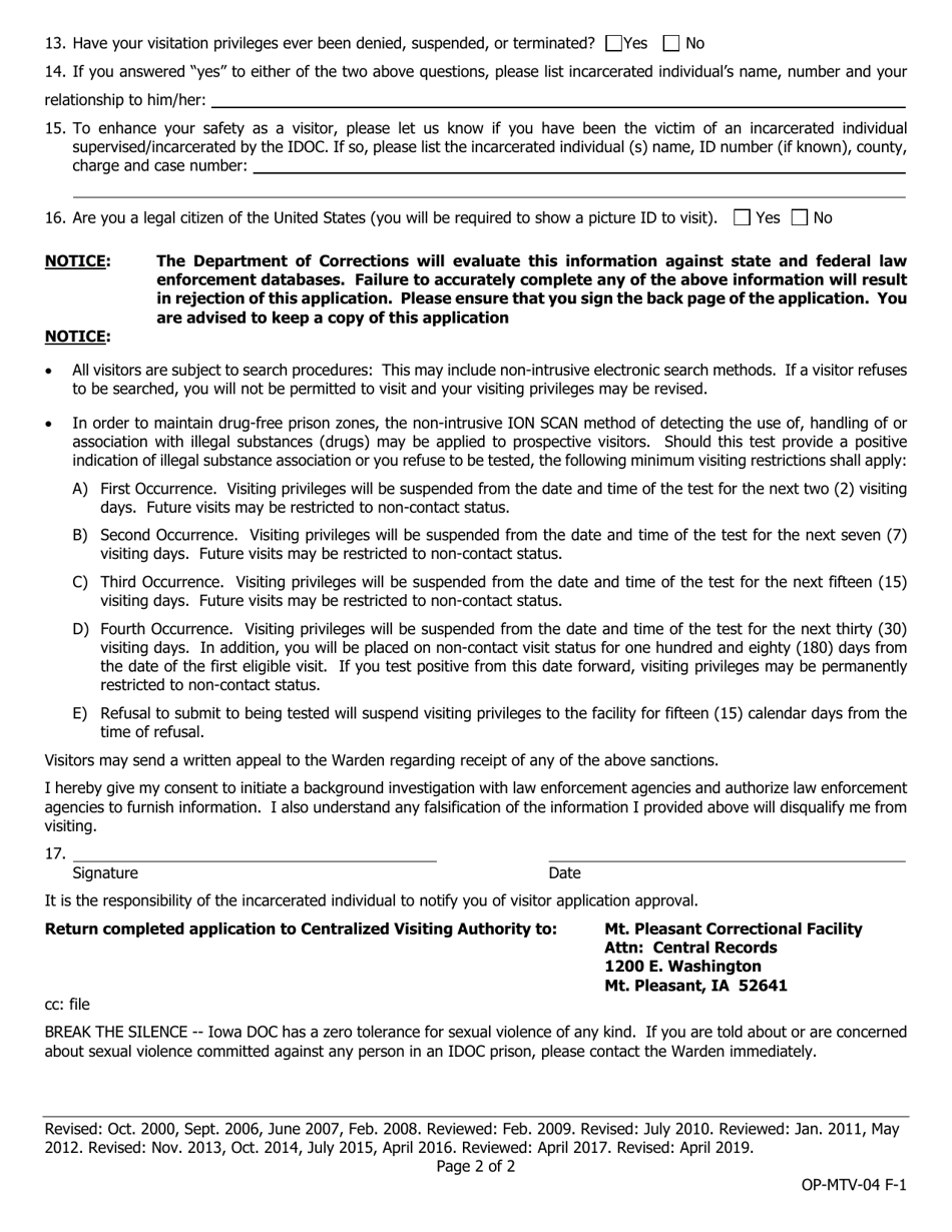 Form OP-MTV-04 F-1 - Fill Out, Sign Online and Download Printable PDF ... Form OP-MTV-04 F-1 - Fill Out, Sign Online and Download Printable PDF ...