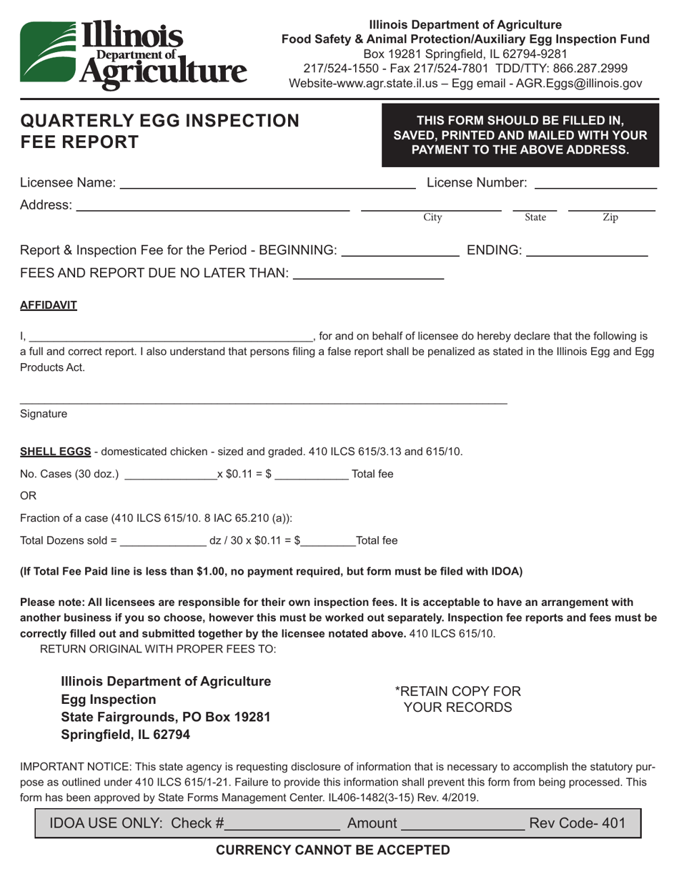Form IL406-1482 - Fill Out, Sign Online and Download Fillable PDF ...