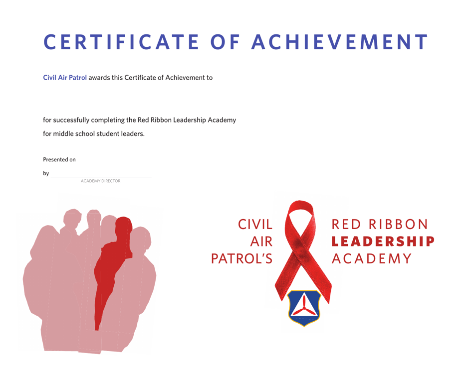 Certificate of Achievement - Red Ribbon Leadership Academy - Fill Out ...