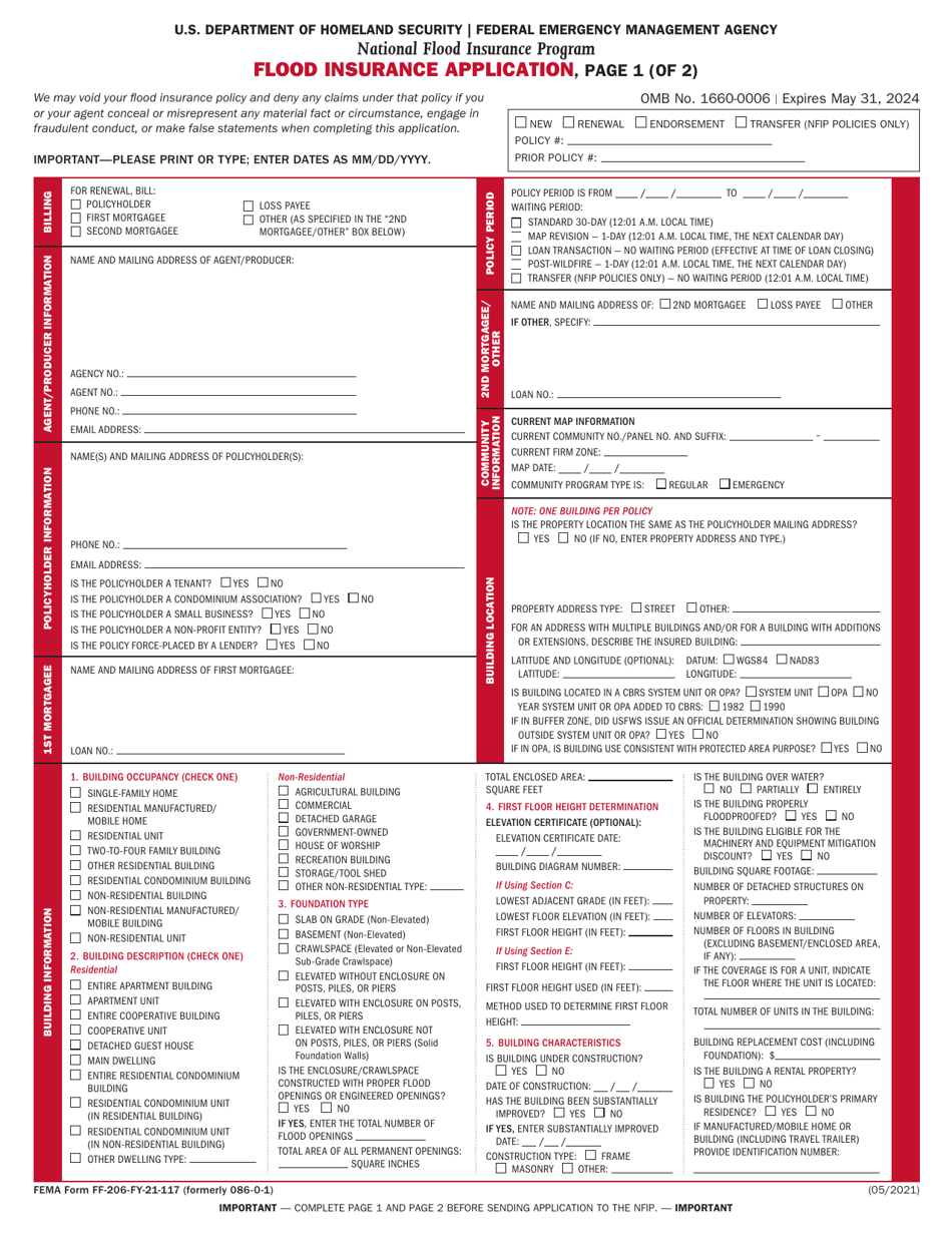 FEMA Form FF-206-FY-21-117 - Fill Out, Sign Online and Download ...