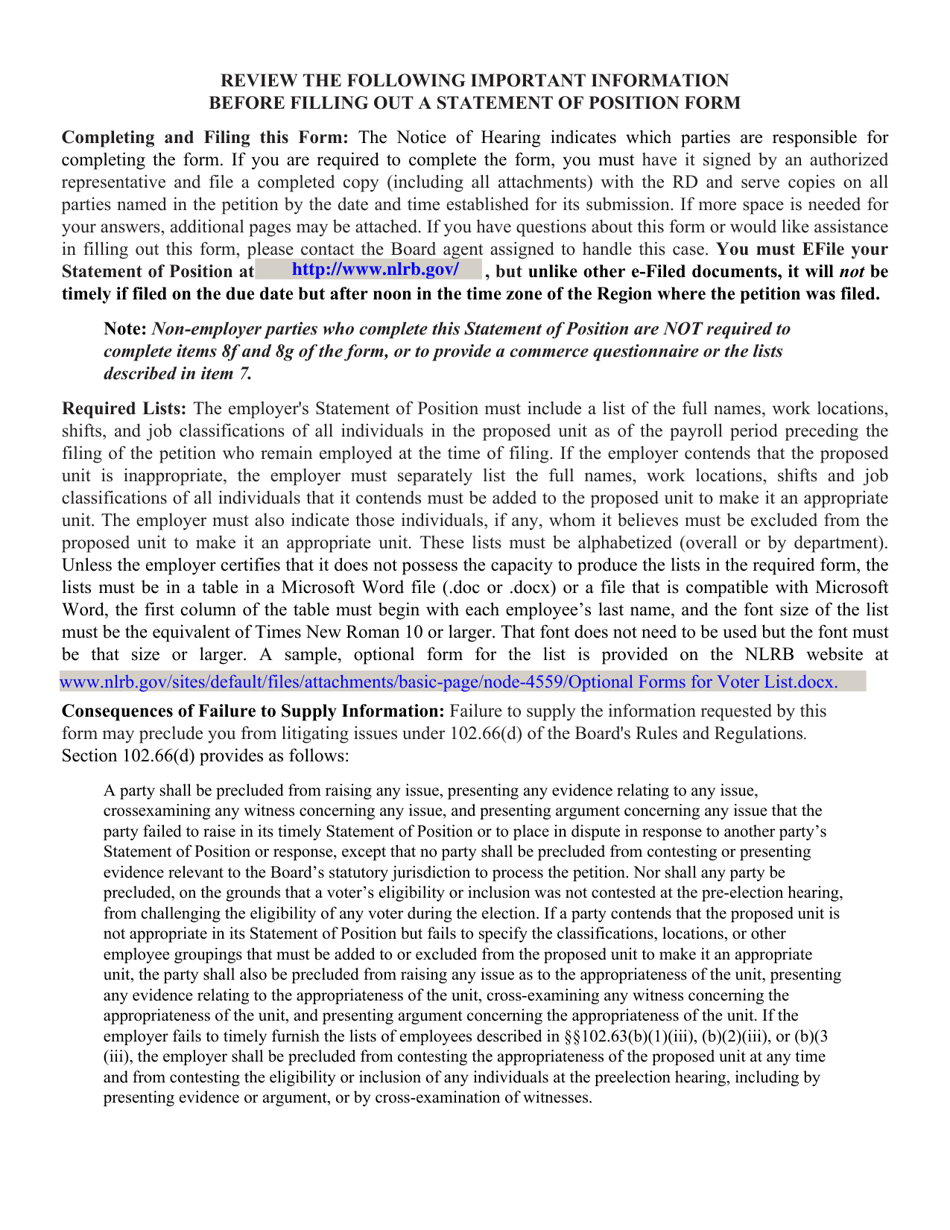 Form NLRB-505 - Fill Out, Sign Online and Download Fillable PDF ...