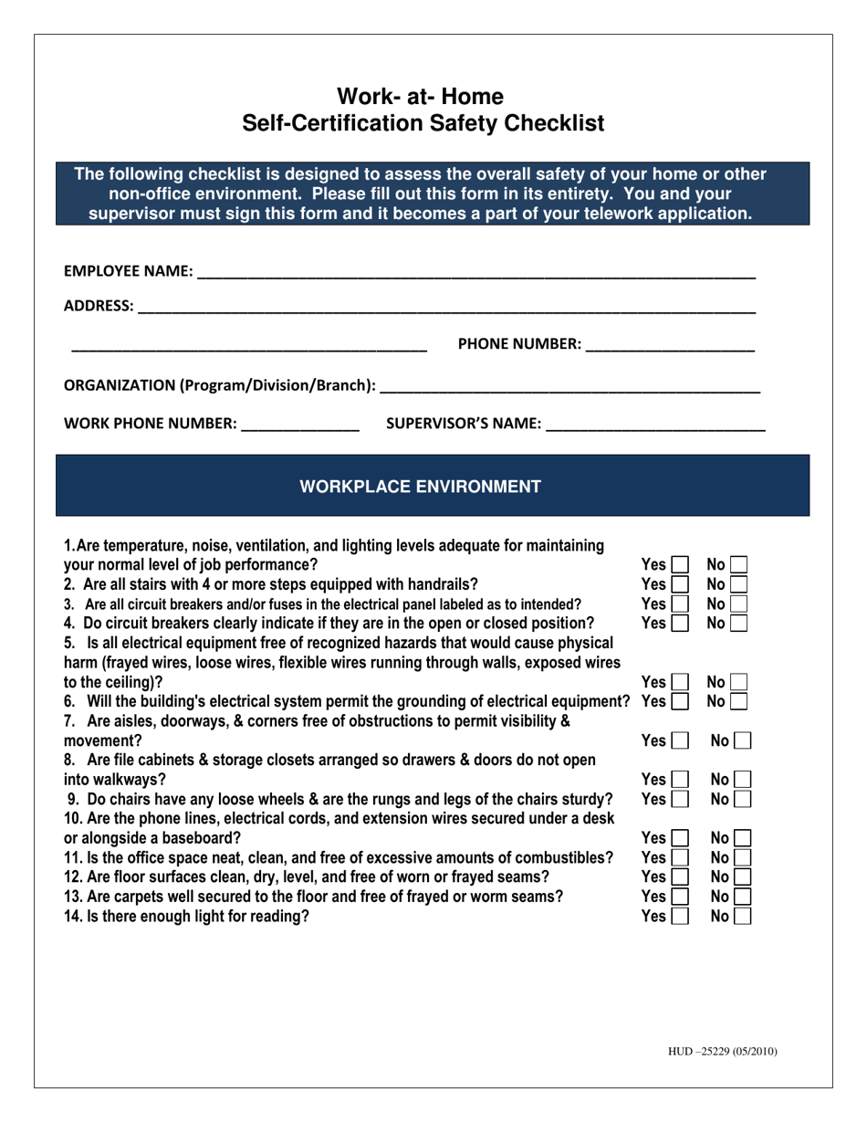 Form HUD-25229 - Fill Out, Sign Online and Download Fillable PDF ...