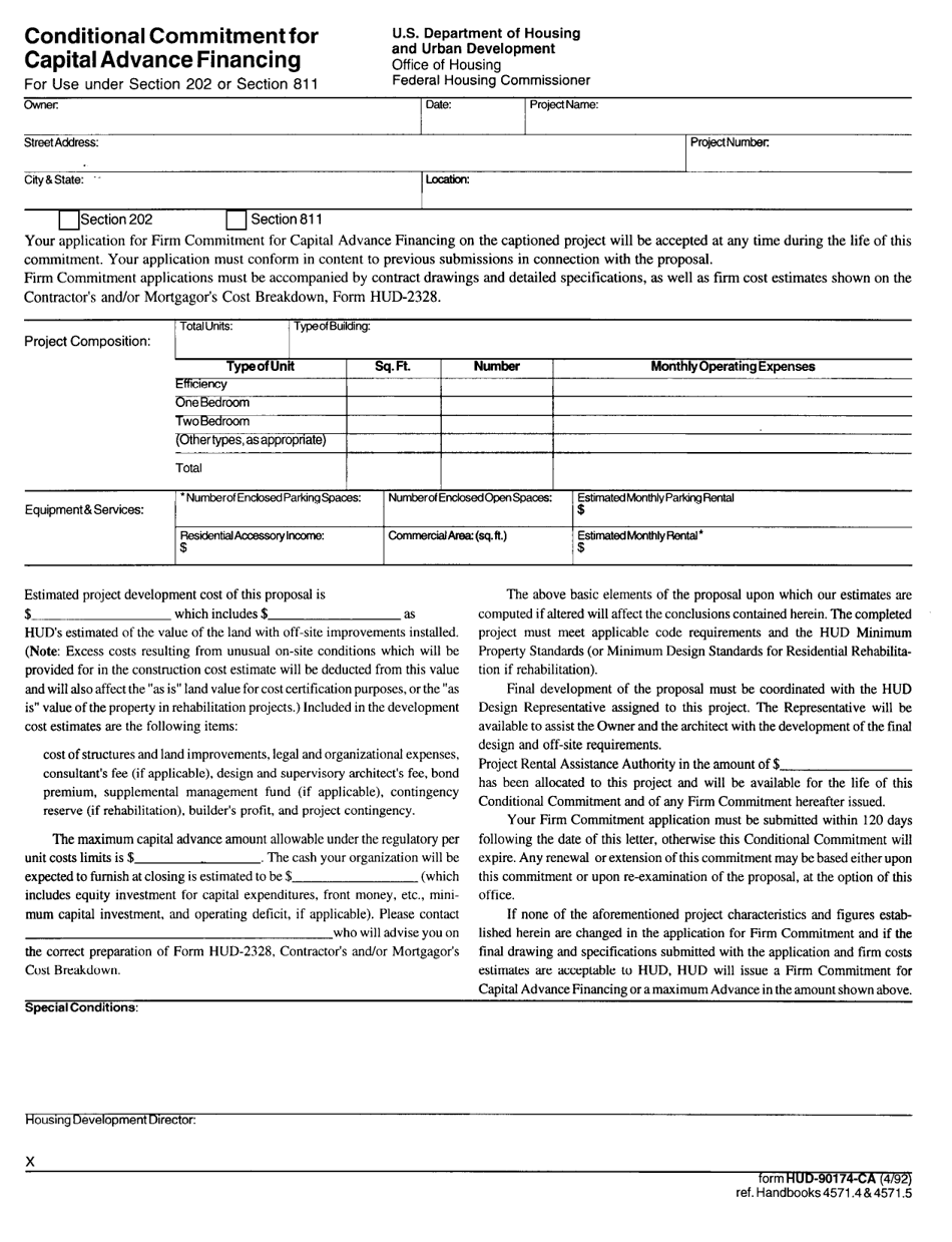 Form HUD-90174-CA - Fill Out, Sign Online and Download Fillable PDF | Templateroller