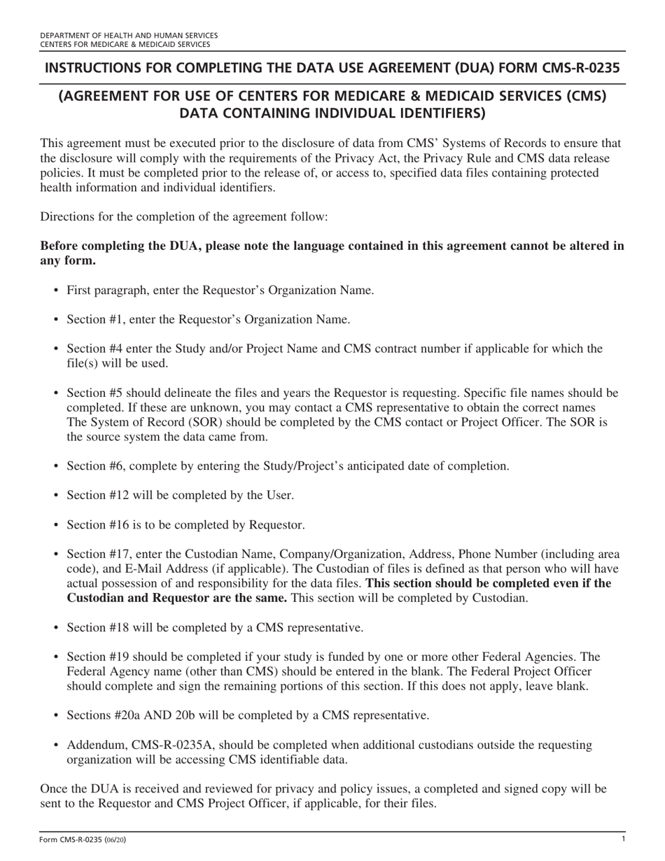 Form CMS-R-0235 - Fill Out, Sign Online and Download Fillable PDF ...