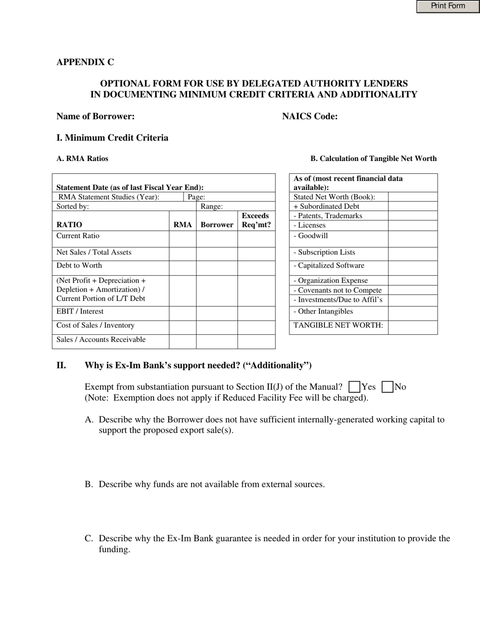Form EBD-W-15C Appendix C - Fill Out, Sign Online and Download Fillable ...