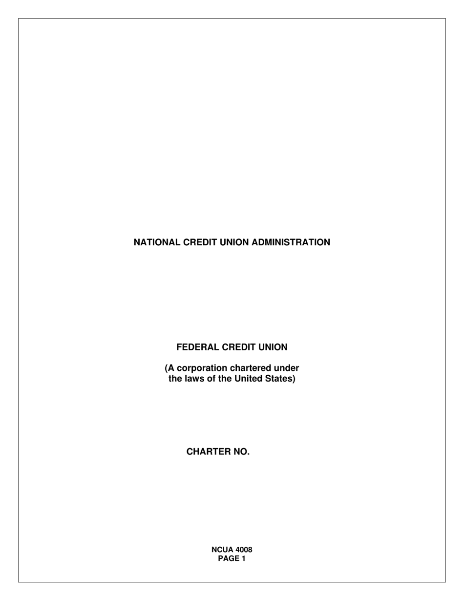 NCUA Form 4008 - Fill Out, Sign Online and Download Fillable PDF ...