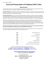 Care and Preservation of Collateral (CPC) Tabs - Fill Out, Sign Online and Download PDF ...