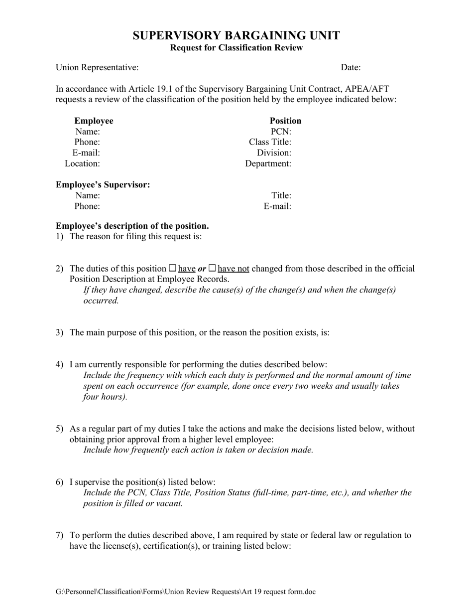 Alaska Article 19.1 Request for Classification Review - Fill Out, Sign ...