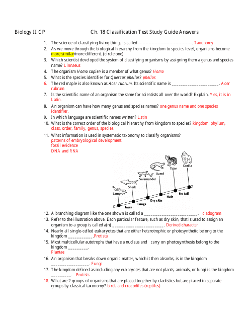 Taxonomy Practice Worksheet Answer Key Herbalial Taxonomy Practice Worksheet Answer Key Herbalial