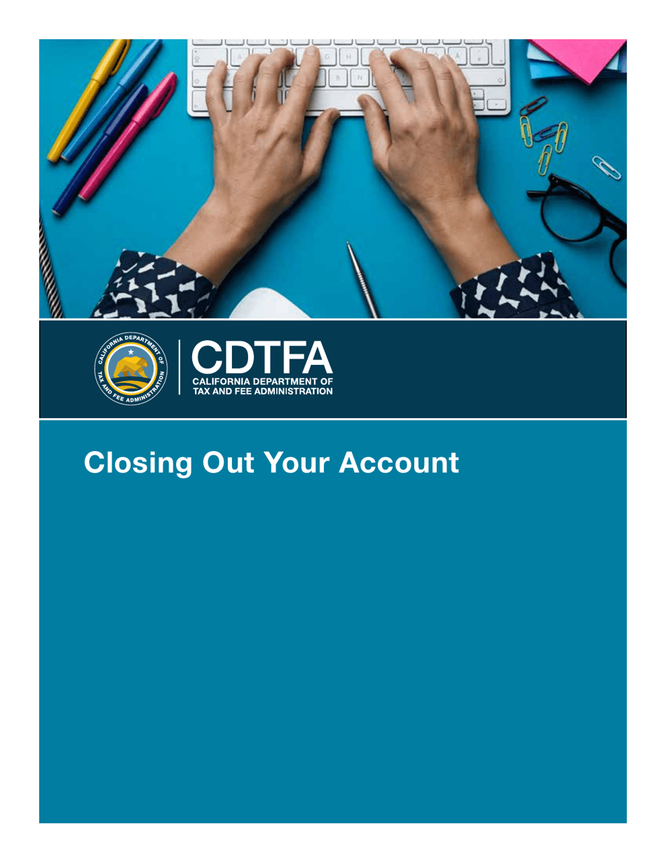 Form CDTFA-65 Download Fillable PDF or Fill Online Notice of Closeout ...