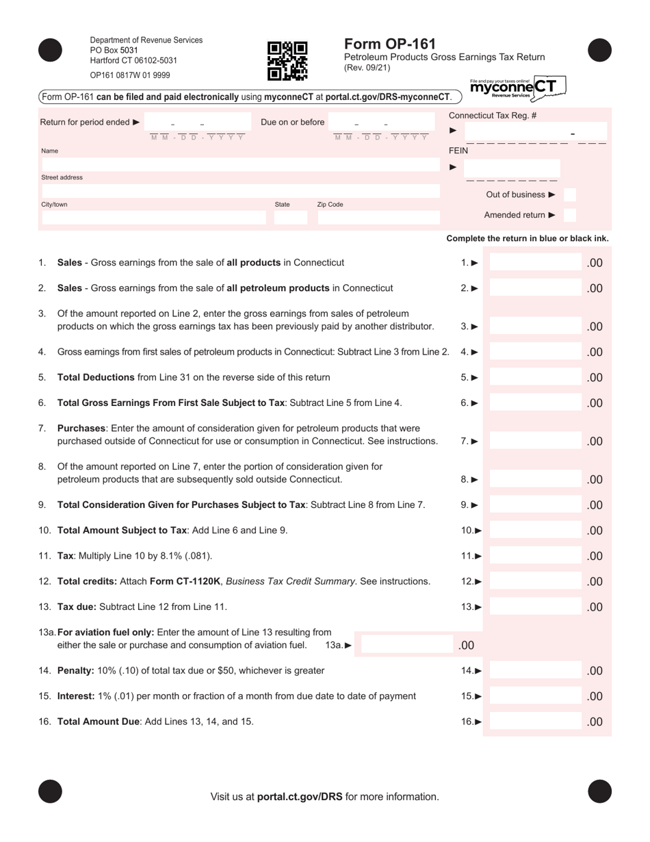 Form OP-161 - Fill Out, Sign Online and Download Printable PDF ...