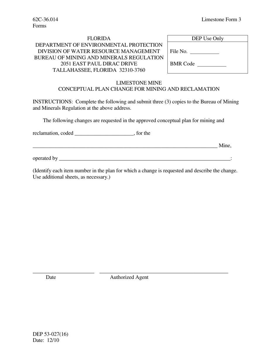 Limestone Form 3 (DEP Form 53-027(16)) - Fill Out, Sign Online and ...