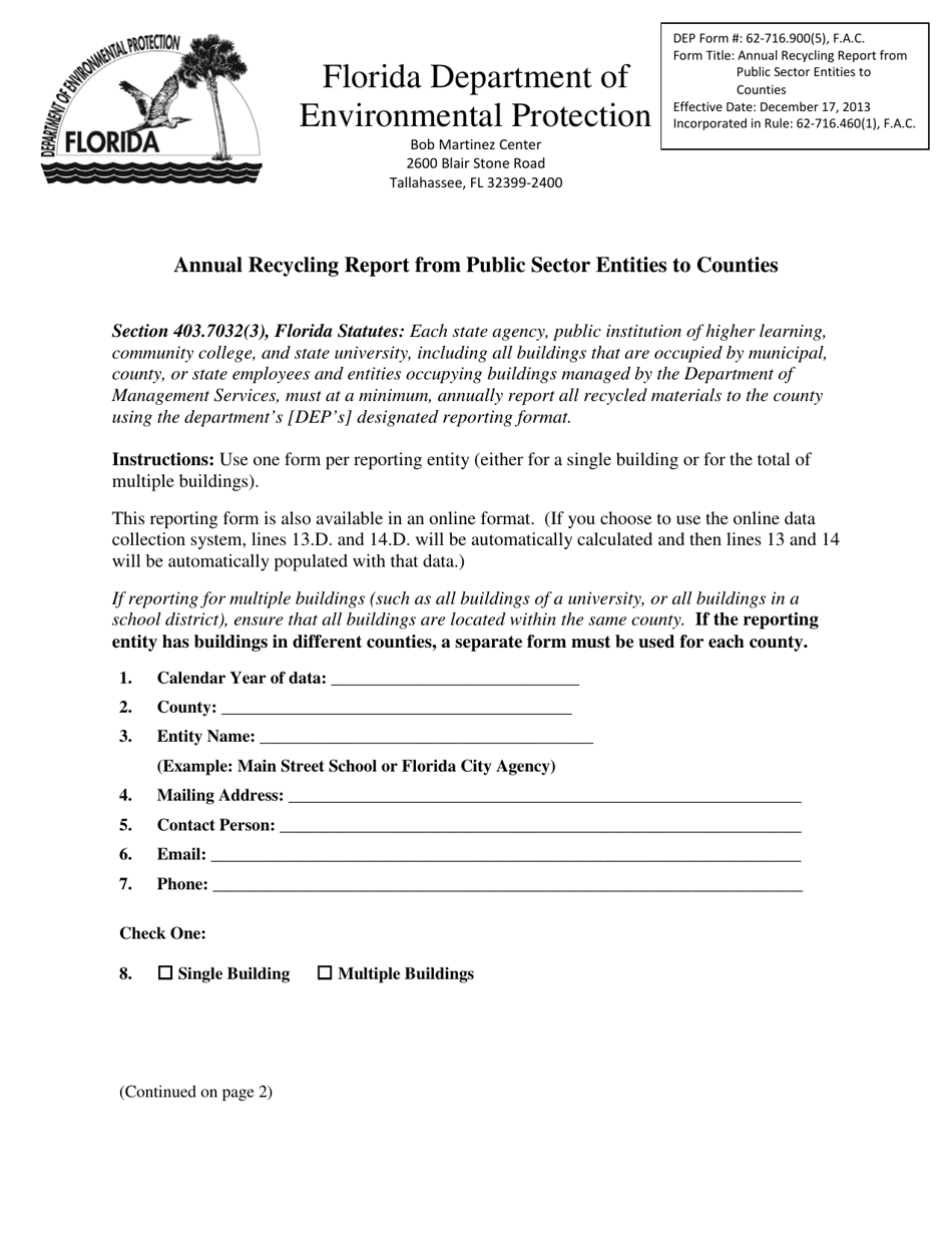 DEP Form 62-716.900(5) - Fill Out, Sign Online and Download Fillable ...