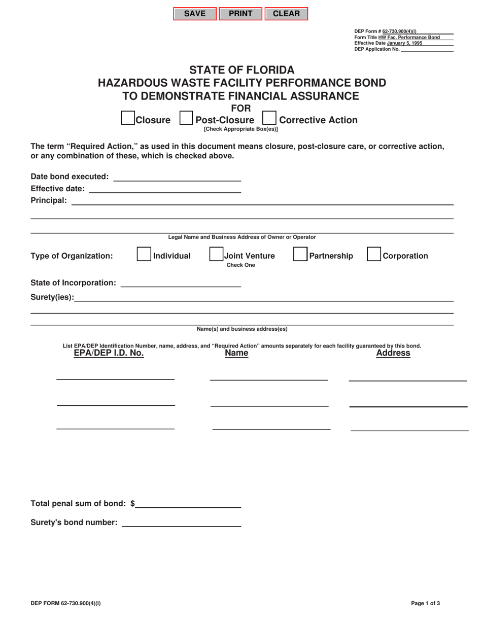 DEP Form 62-730.900(4)(I) - Fill Out, Sign Online and Download Fillable ...