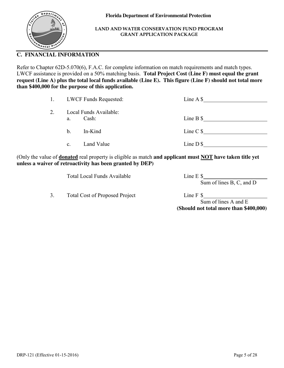 Form DRP-121 - Fill Out, Sign Online and Download Fillable PDF, Florida | Templateroller