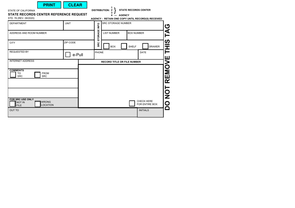 Form STD.76 - Fill Out, Sign Online and Download Fillable PDF ...