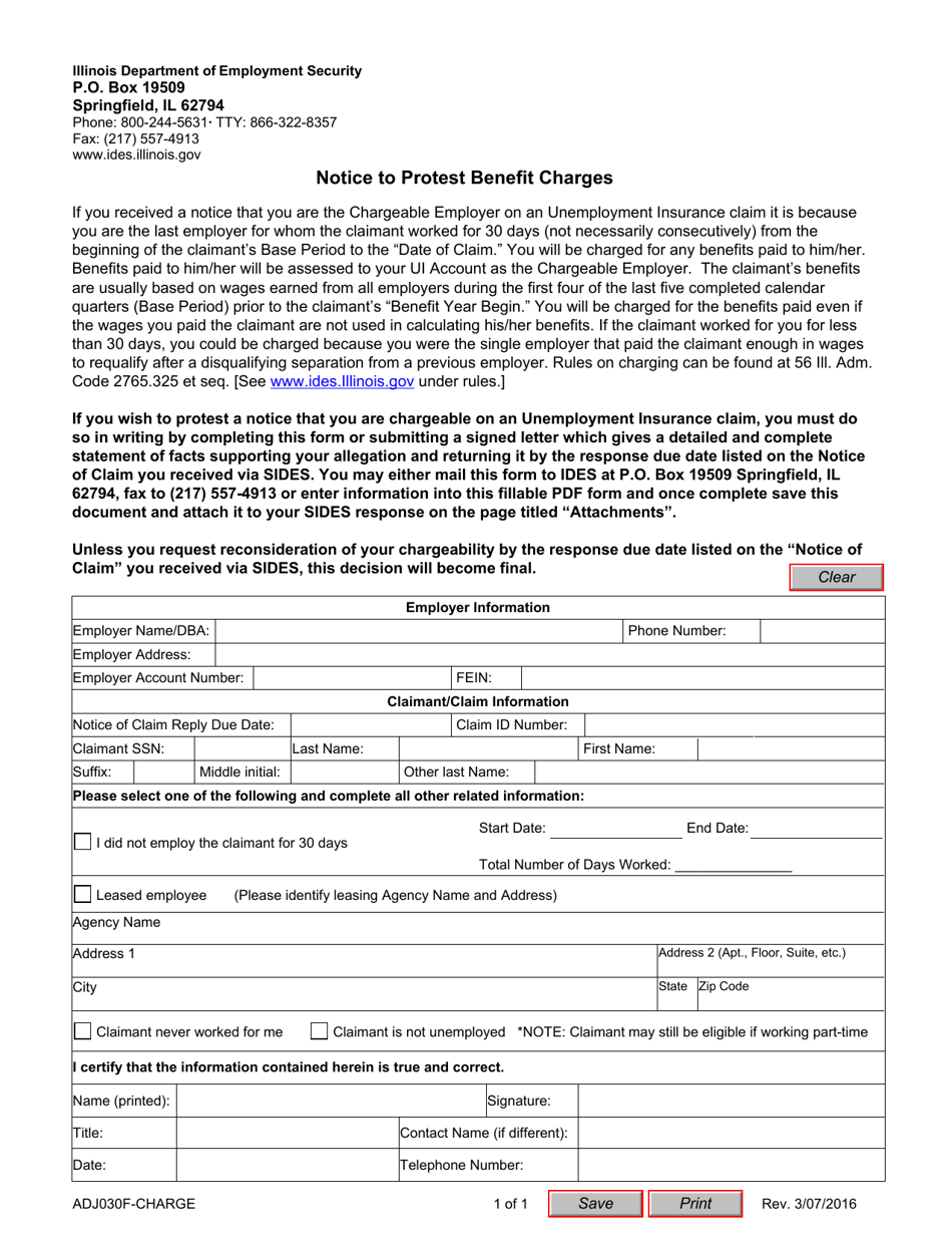 Form ADJ030F-CHARGE - Fill Out, Sign Online and Download Fillable PDF ...