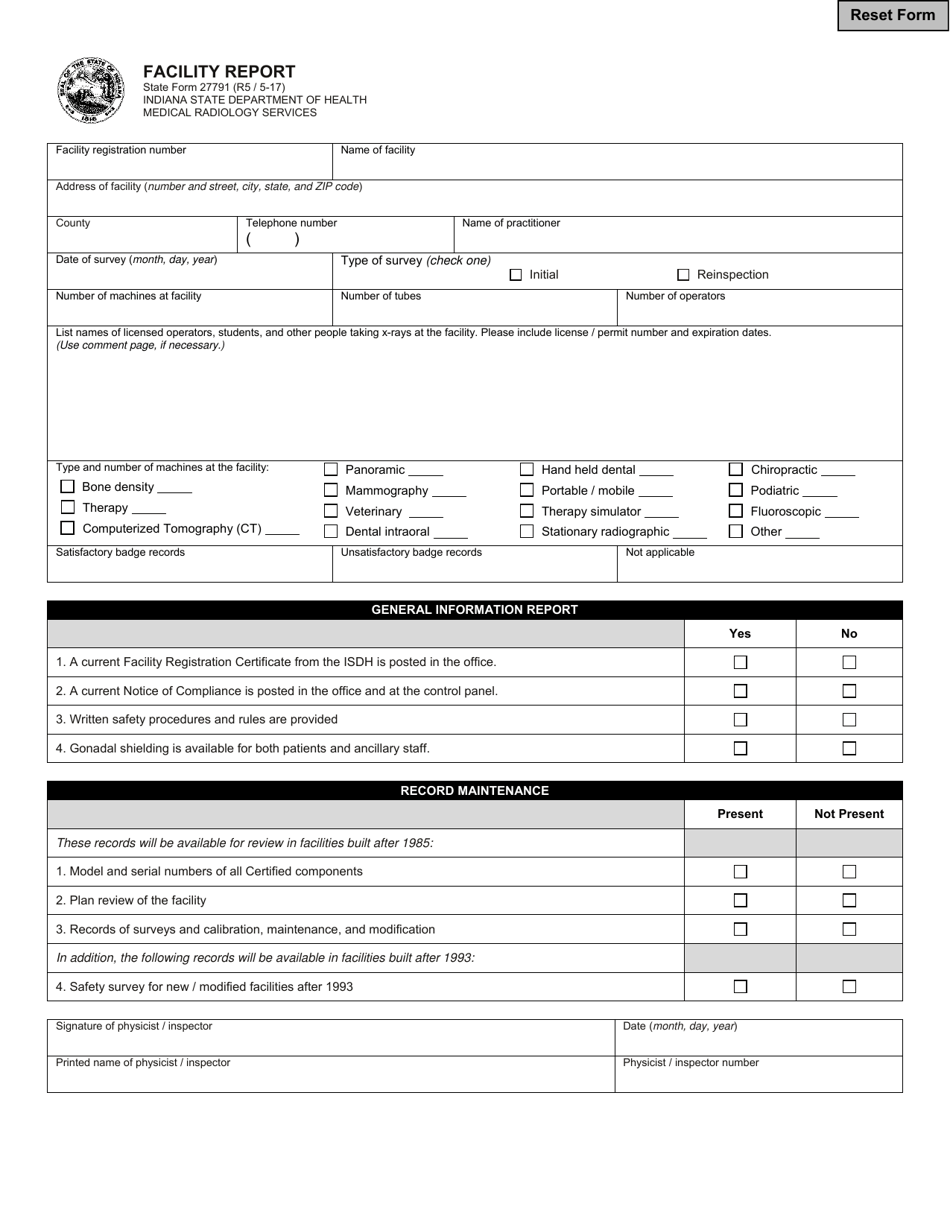 State Form 27791 - Fill Out, Sign Online and Download Fillable PDF ...