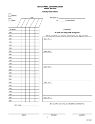Iowa Activity/Sleep Checks - Fill Out, Sign Online and Download PDF ...